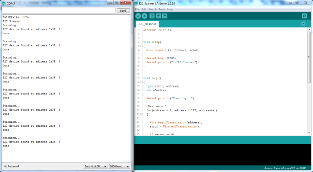 Connect 1602 I2C LCD with ESP8266, NodeMCU, WeMos - All about ...